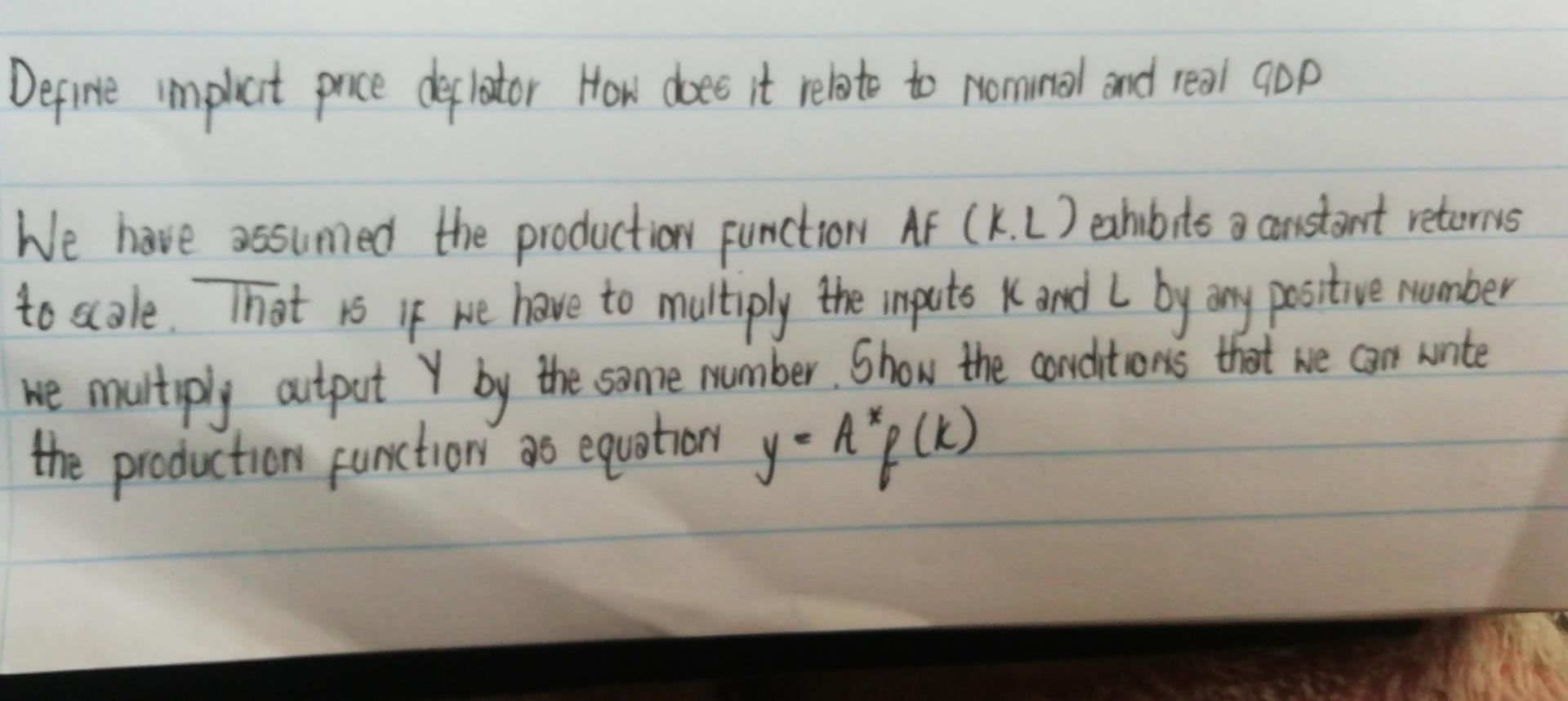 Solved Define implicit price deflator How does it relate to | Chegg.com