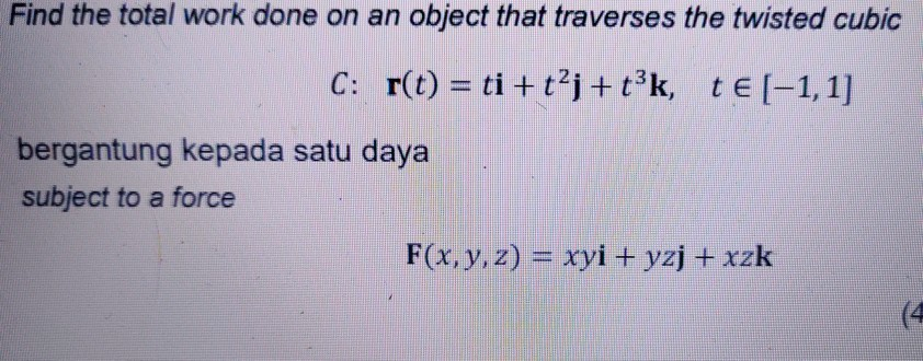 Solved Find the total work done on an object that traverses | Chegg.com