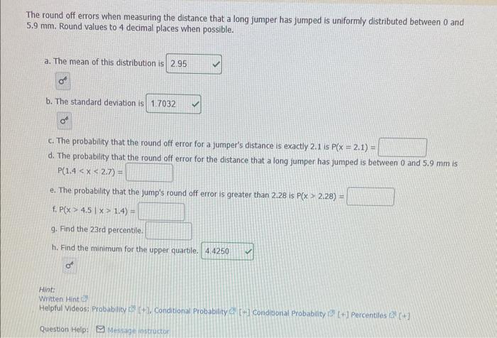 Solved The round off errors when measuring the distance that | Chegg.com