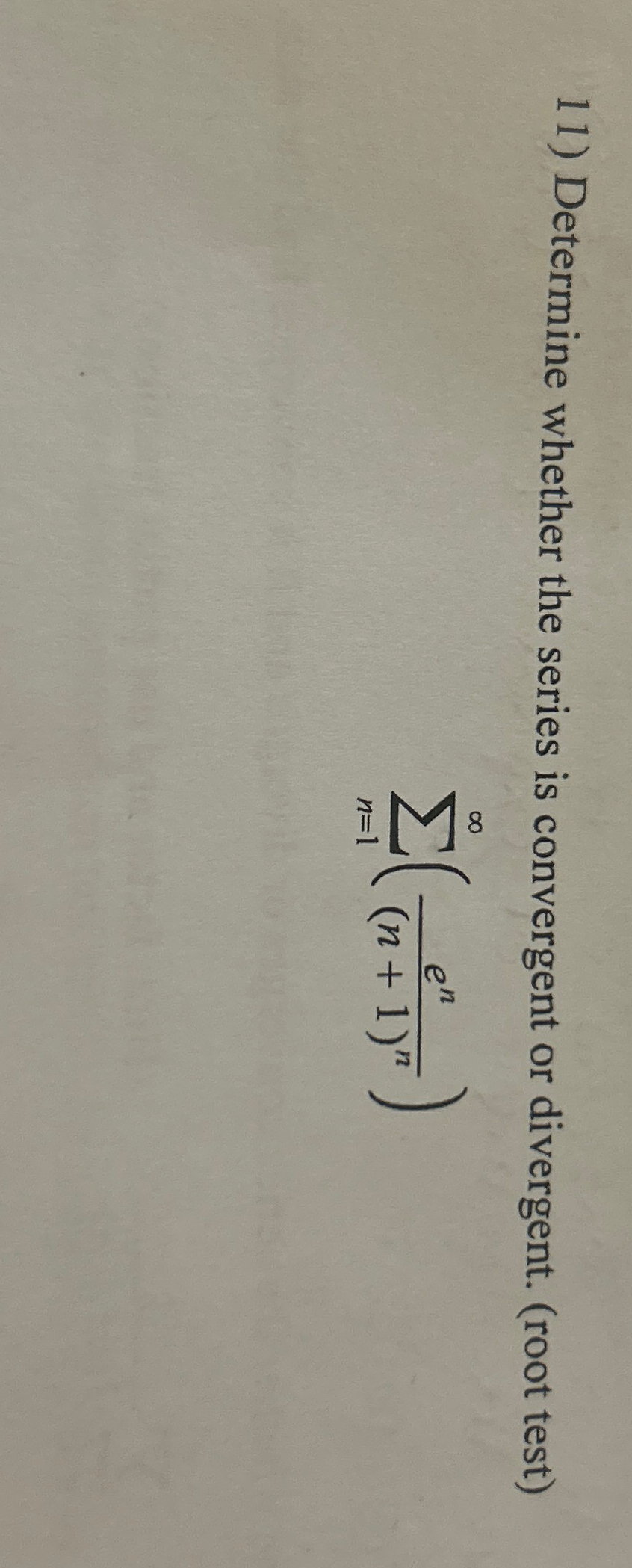 Solved Determine whether the series is convergent or | Chegg.com