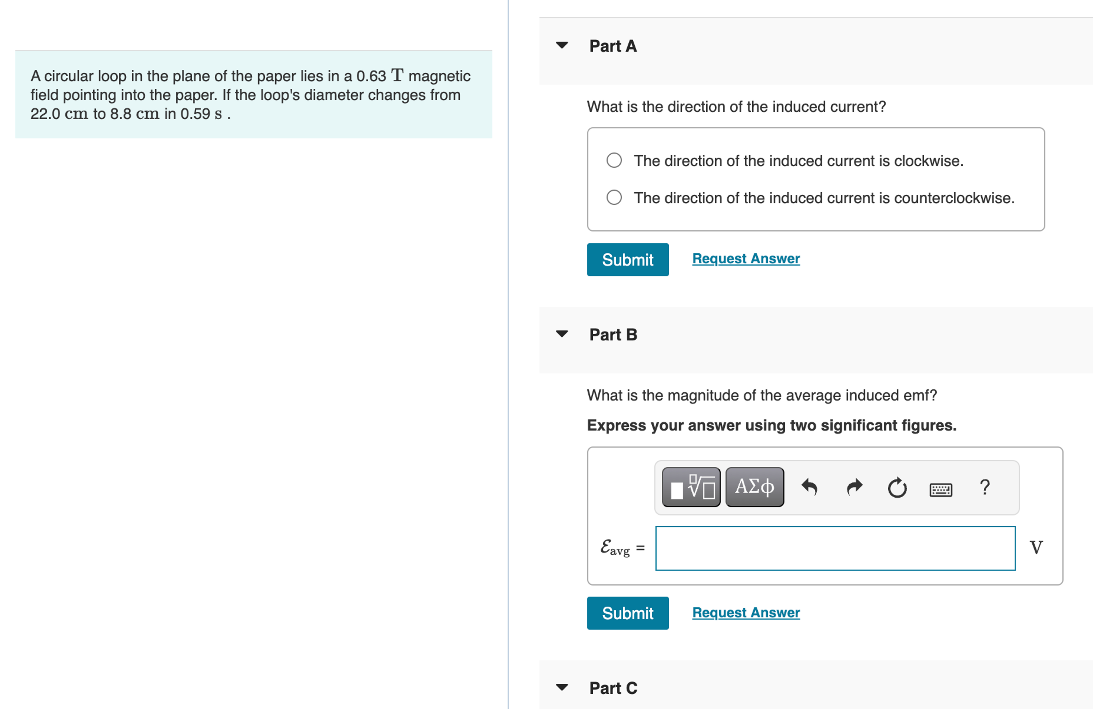 Solved Part CIf the coil resistance is 2.8Ω, ﻿what is the | Chegg.com