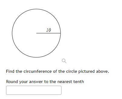 Solved Find the circumference of the circle pictured | Chegg.com