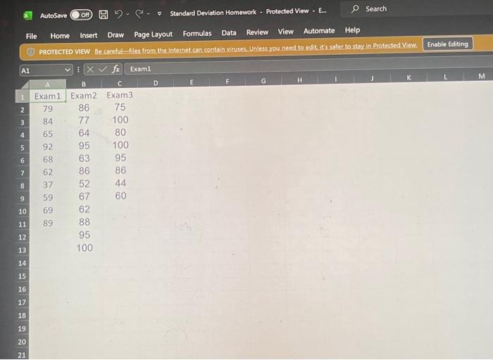 Solved Formula for the Sample Variance and Standard | Chegg.com