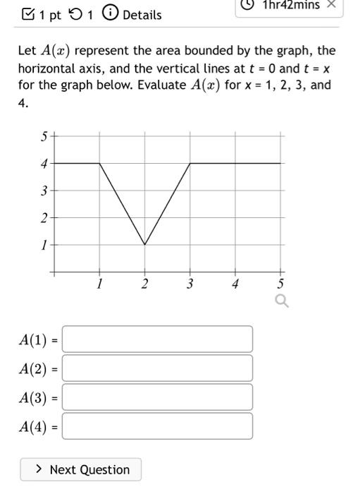 [Solved]: plz help ASAP Let ( A(x) ) represent the area bo