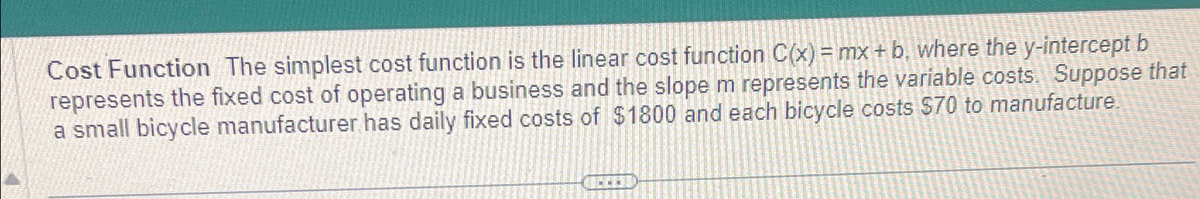 Cost Function The Simplest Cost Function Is The