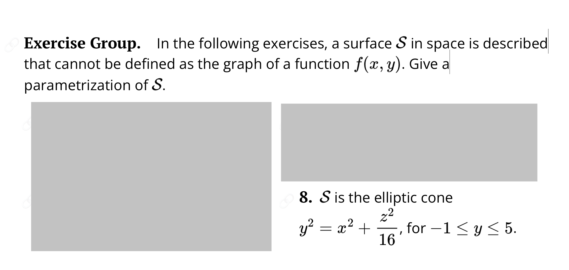 Solved parametrization of S.S ﻿is the elliptic | Chegg.com