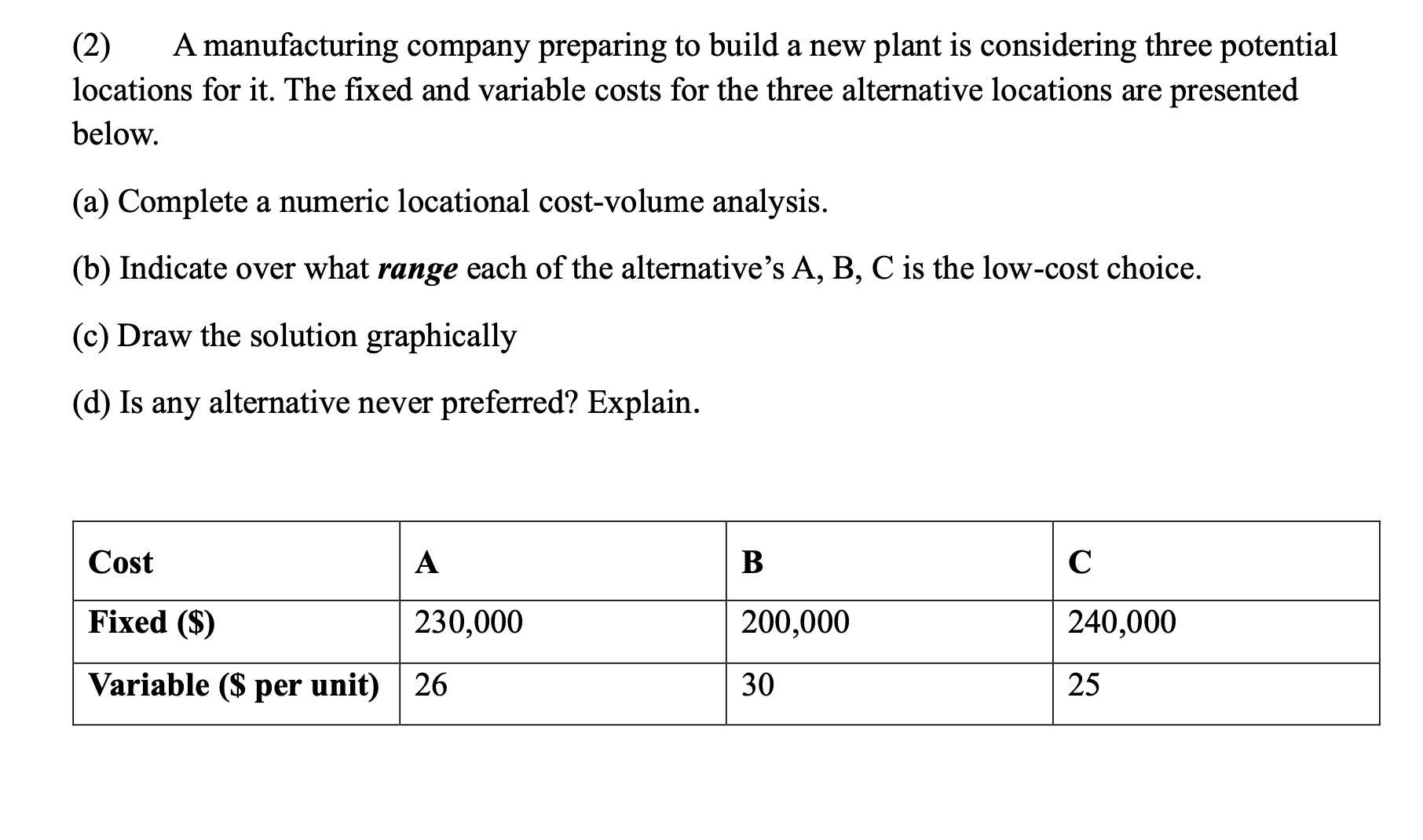 Solved I need the solution in detail and the graph | Chegg.com