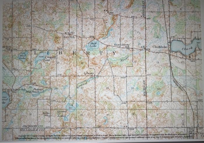 Solved Use the topographic map on page 569 (page 566 of old | Chegg.com
