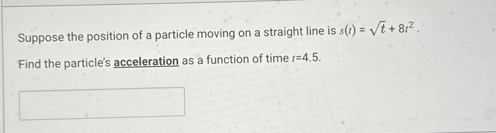 Solved Suppose the position of a particle moving on a | Chegg.com