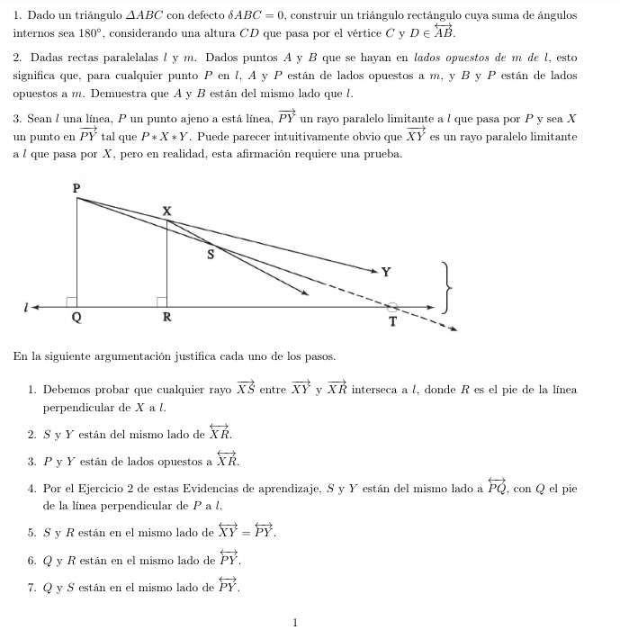 Solved Dado un triángulo ????ABC ﻿con defecto δABC=0, | Chegg.com