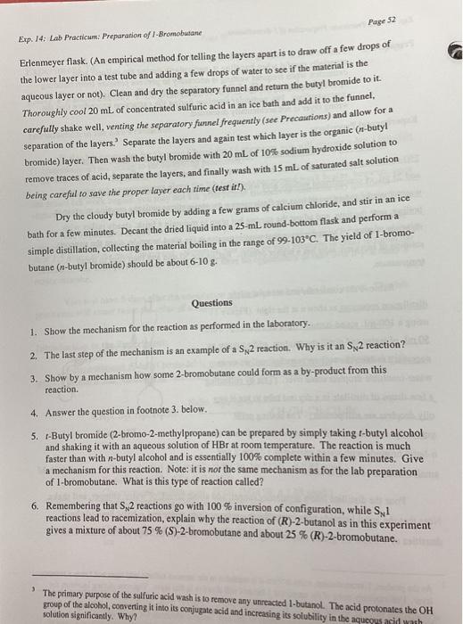 Solved Experiment 14 F⋅∞ Lab Practicum: Preparation of | Chegg.com