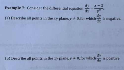 Solved Example 7: Consider the differential equation | Chegg.com