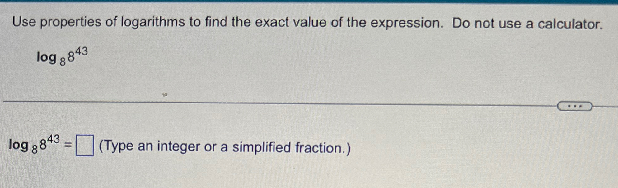 Solved Use properties of logarithms to find the exact value | Chegg.com