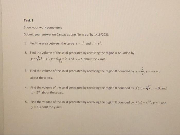 Solved Show your work completely Submit your answer on | Chegg.com