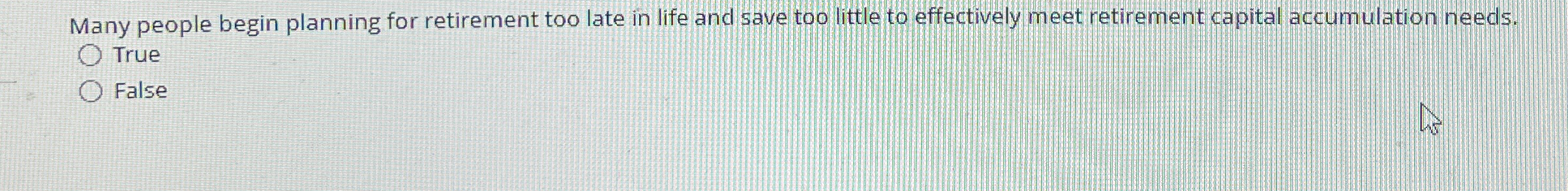 Solved Many people begin planning for retirement too late in | Chegg.com