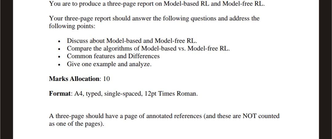 Solved You are to produce a three-page report on Model-based | Chegg.com