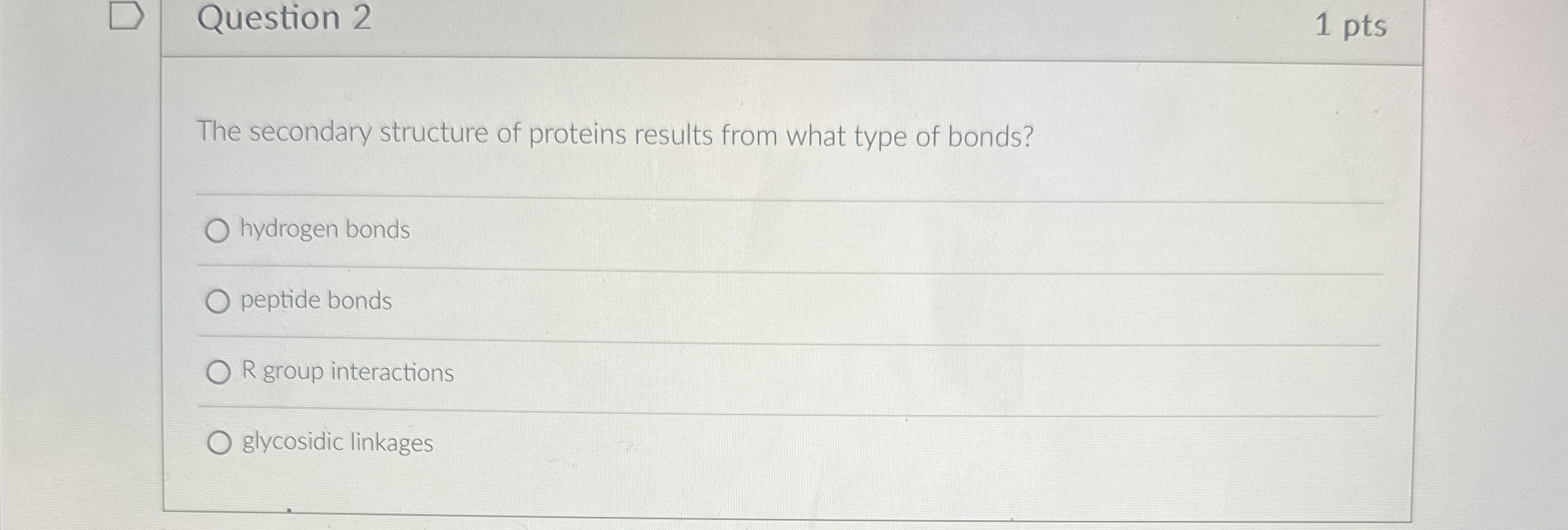 Solved Question 21 ﻿ptsThe secondary structure of proteins | Chegg.com