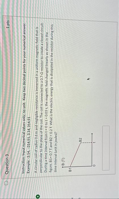 Solved Instruction: Input numerical values only; no unit. | Chegg.com