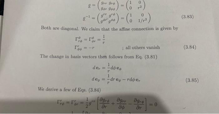 3.6 There are eight elements in the affine connection | Chegg.com