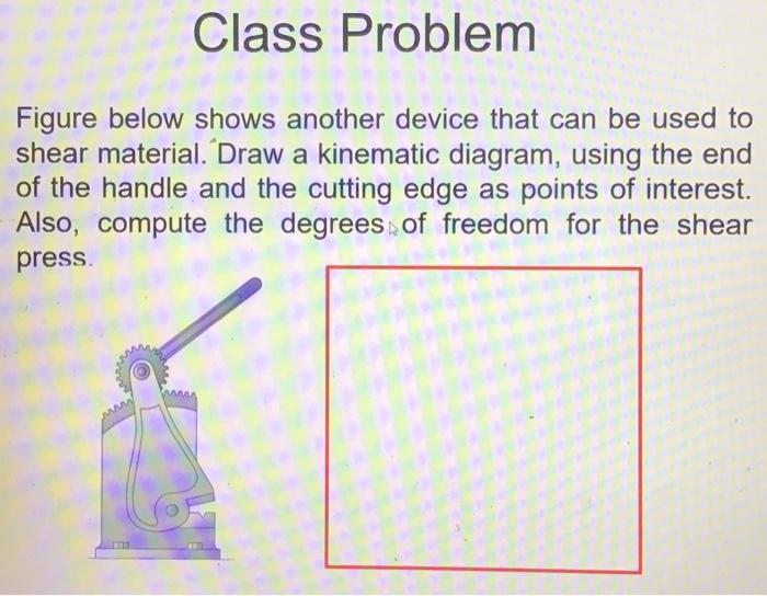 Solved Class Problem Figure below shows another device that | Chegg.com