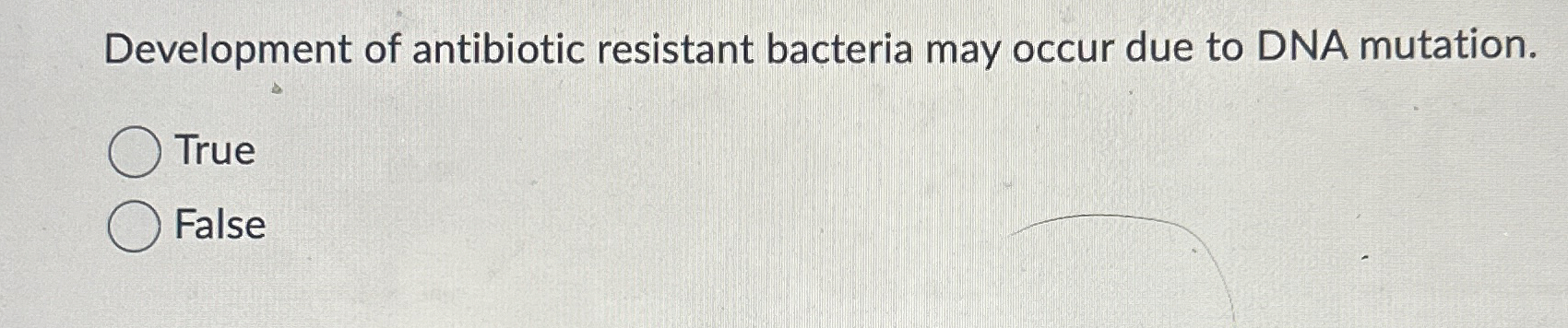Solved Development of antibiotic resistant bacteria may | Chegg.com