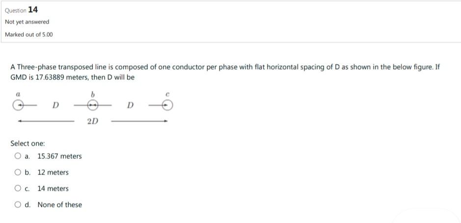 Solved A Three-phase transposed line is composed of one | Chegg.com