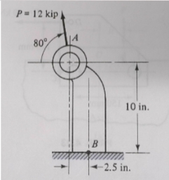 Solved a sectin cut from an offset link has dimensions and a | Chegg.com