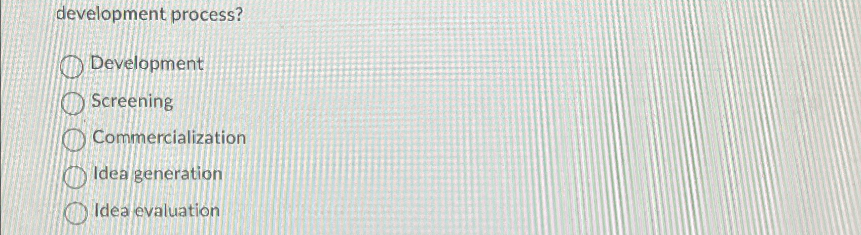 Solved development | Chegg.com