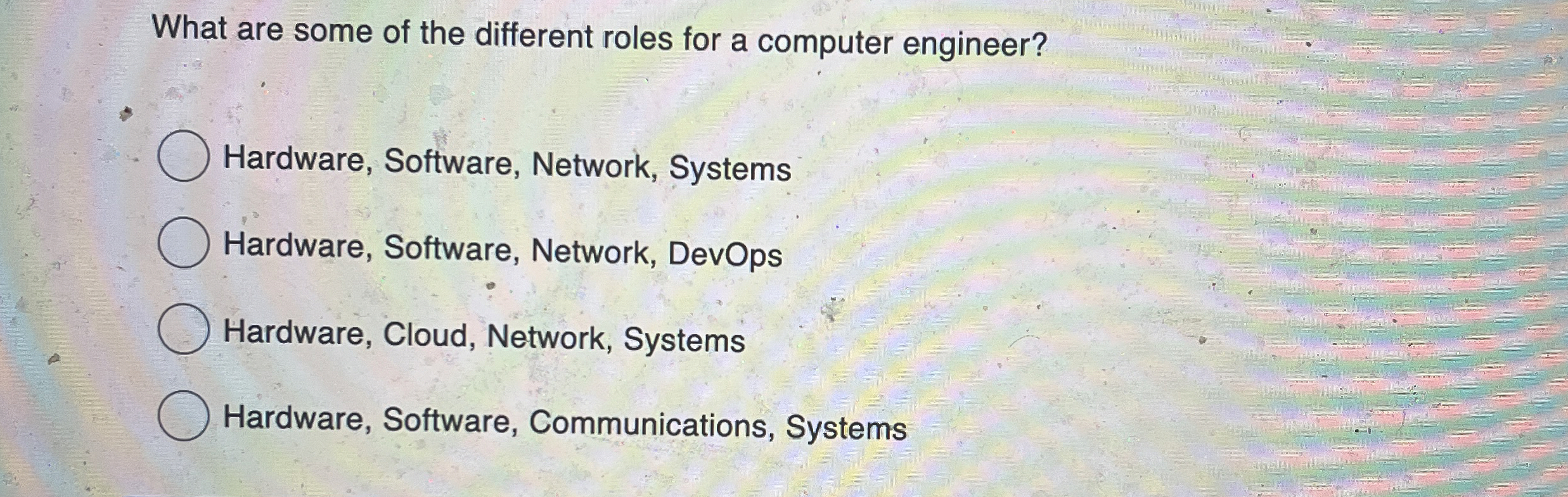 Solved What are some of the different roles for a computer | Chegg.com