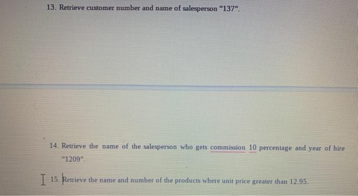 Solved The General Hardware Company relational database (o) | Chegg.com