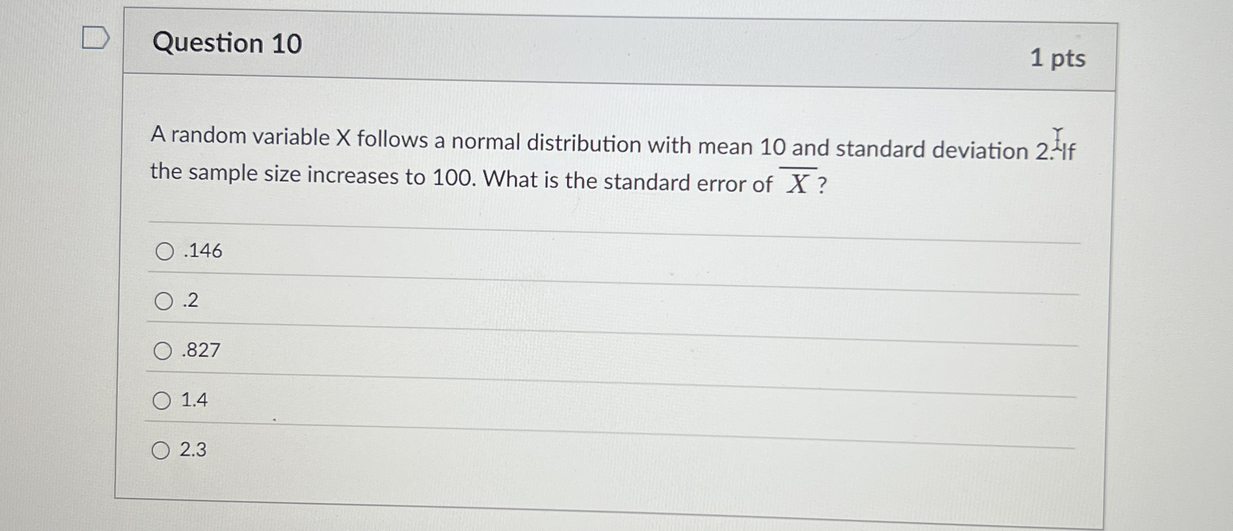 Solved Question 10A random variable x ﻿follows a normal | Chegg.com
