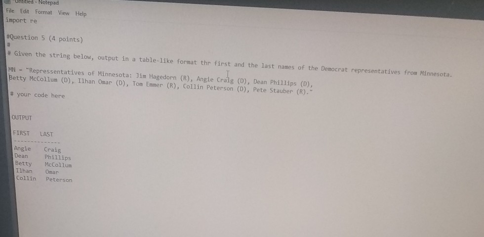 Solved Untitled Notepad File Edit Format View Help Import 