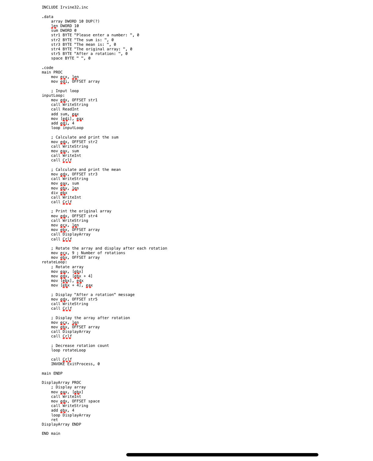 Solved Why is this code giving an error at div ebx at the | Chegg.com