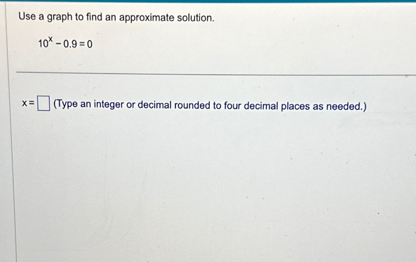 Solved Use a graph to find an approximate | Chegg.com