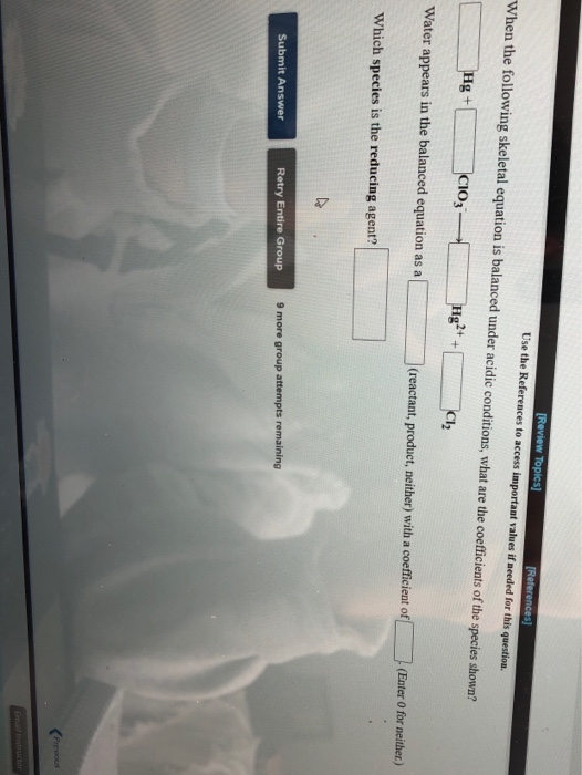 Solved [Review Topics) [References) Use the References to | Chegg.com