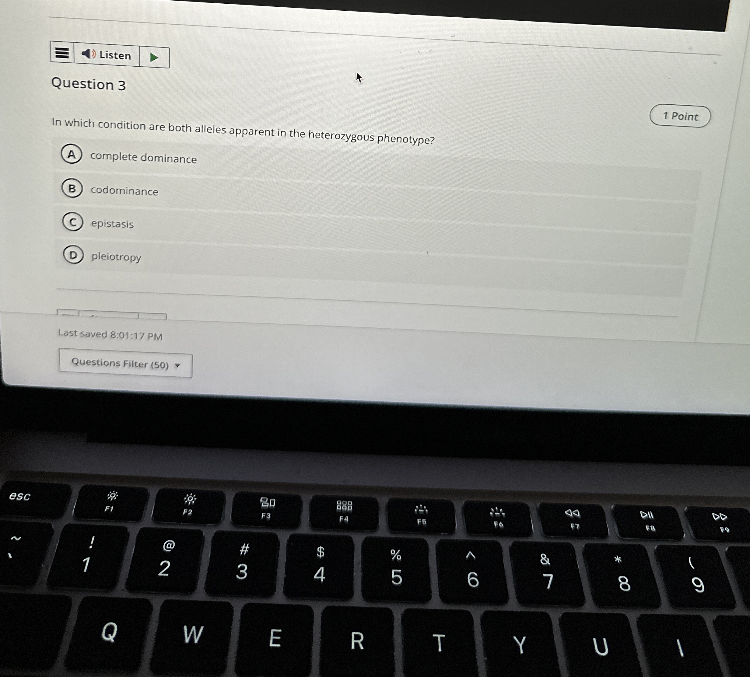 Solved Question 3In which condition are both alleles | Chegg.com