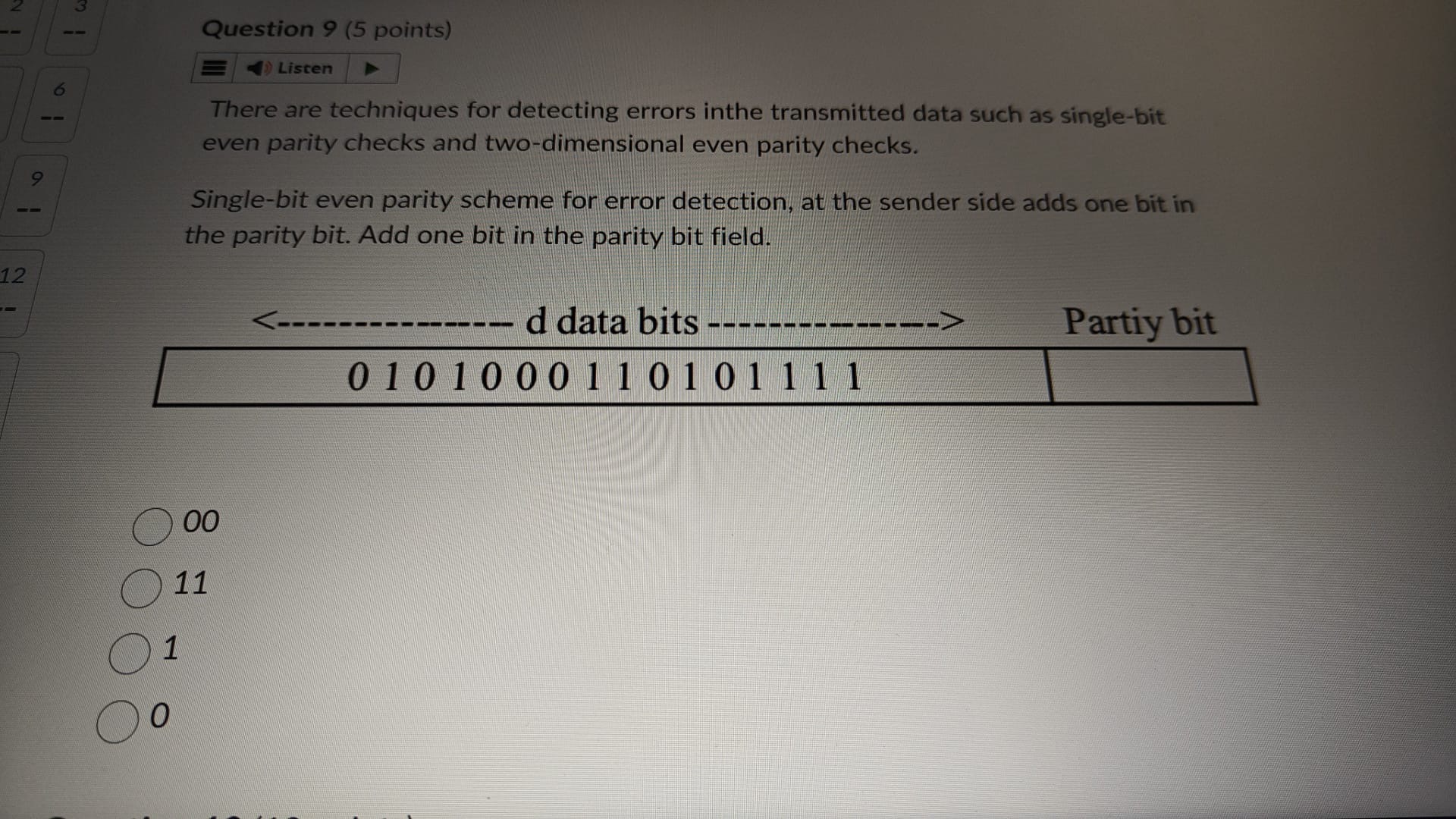 There are techniques for detecting errors inthe | Chegg.com