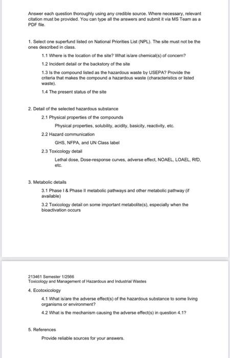 Solved Answer each question thoroughly using any credible | Chegg.com