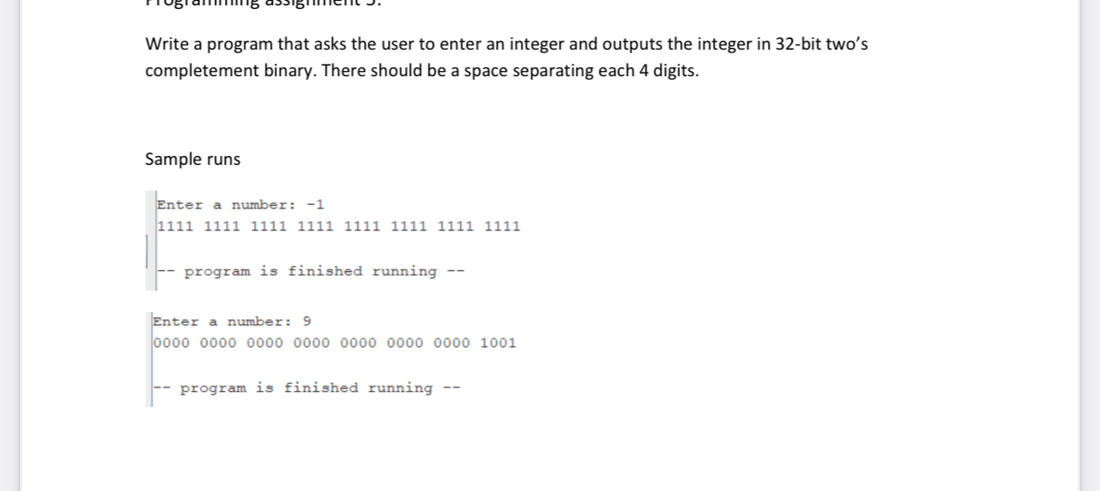 Solved Write a program that asks the user to enter an | Chegg.com