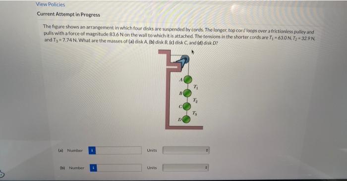 Solved The figure shows an arrangement in which four disks | Chegg.com