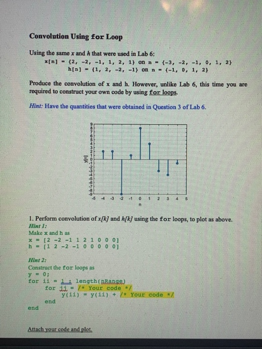 Solved DT convolution. Please use MATLAB. Please follow | Chegg.com