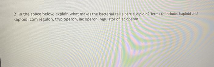 Solved 2. In the space below, explain what makes the | Chegg.com