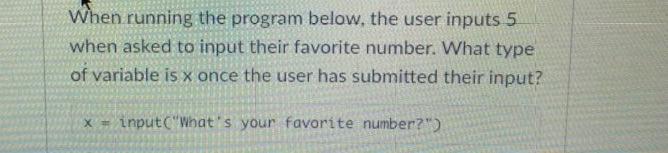 Solved When running the program below, the user inputs 5 | Chegg.com