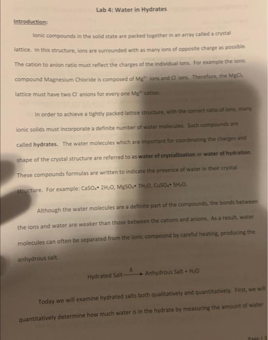 16. For comparison, place a drop of distilled water | Chegg.com