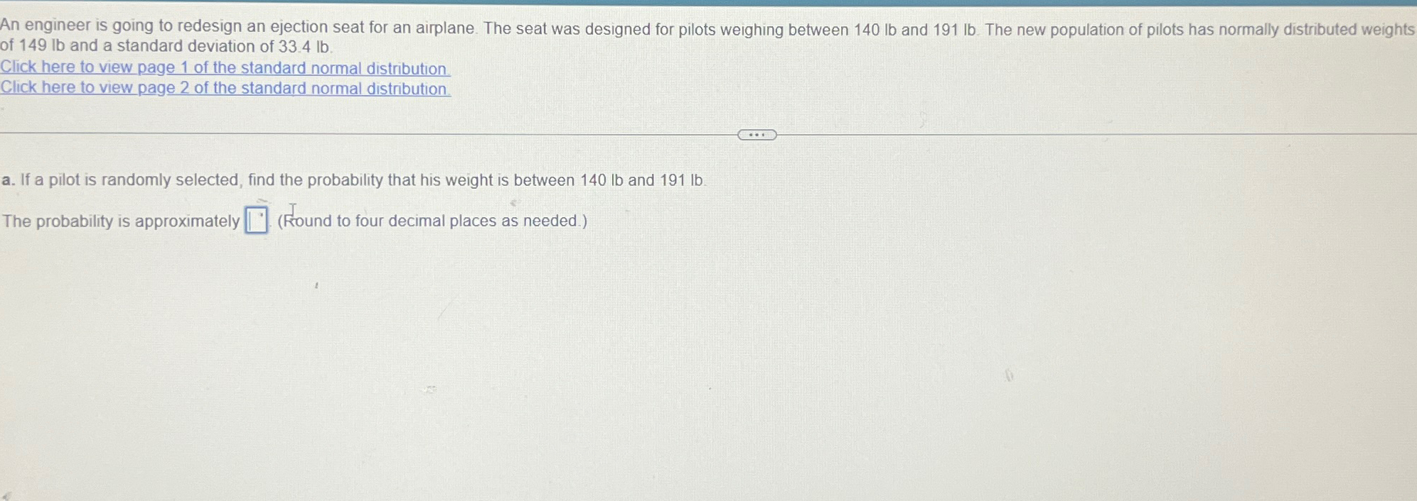 Solved An engineer is going to redesign an ejection seat for | Chegg.com