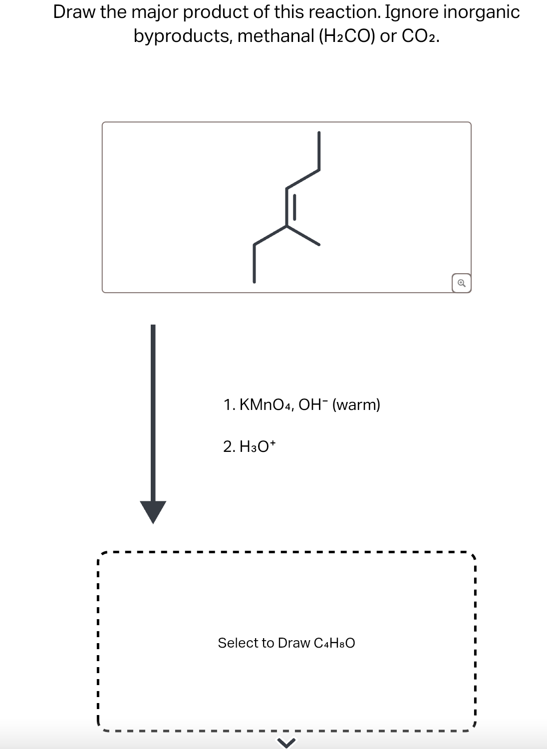 Solved Draw the major product of ﻿this reaction. Ignore | Chegg.com