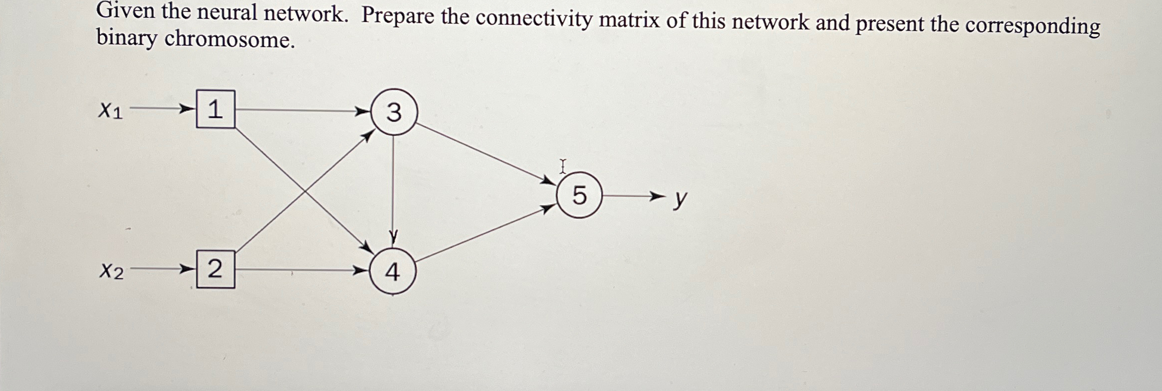 Solved Given the neural network. Prepare the connectivity | Chegg.com