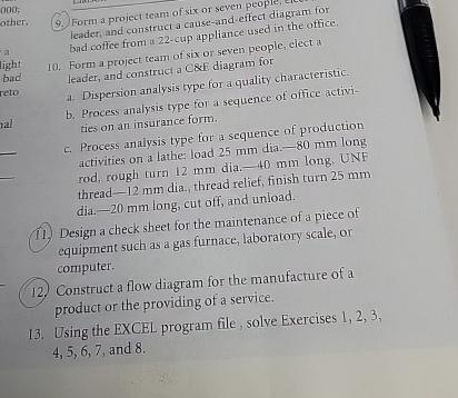 Solved Form a project team of six or seven people, leader, | Chegg.com