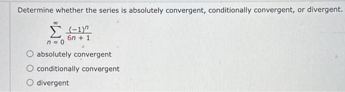 Solved Determine whether the series is absolutely | Chegg.com