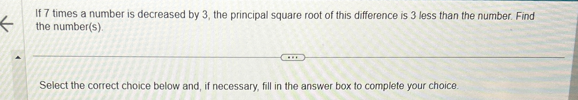 Solved If 7 ﻿times a number is decreased by 3 , ﻿the | Chegg.com